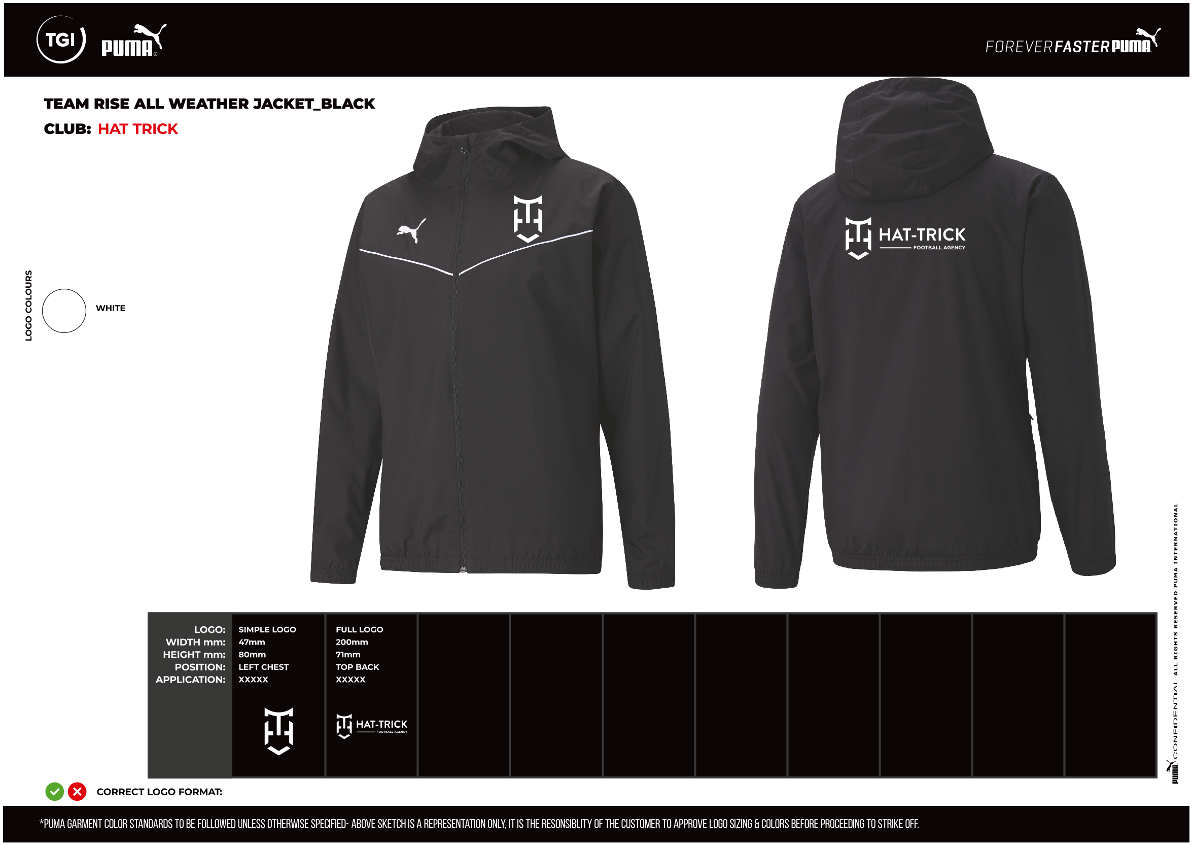 BLACK TEAM LIGA ALL WEATHER JACKET