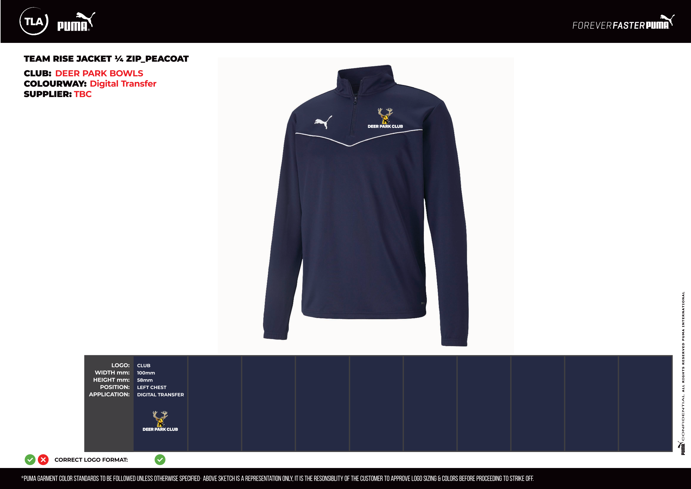PUMA teamRISE JACKET Q ZIP_DEER PARK_V2