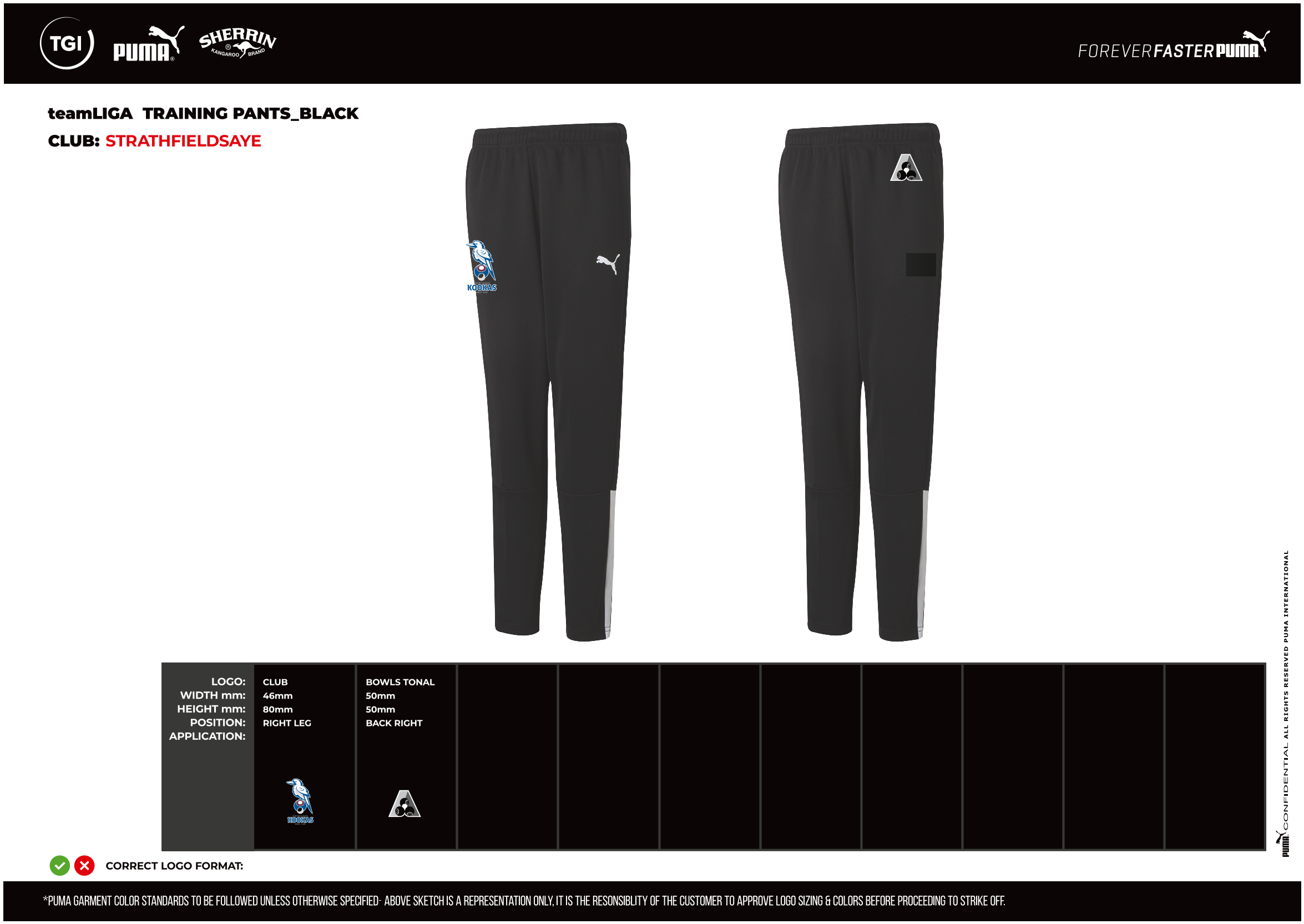 Strathfieldsaye BC Stock Pants